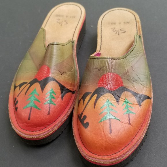 Art & Soul | Shoes | Art Soul Hand Painted Clogs Size 55 | Poshmark